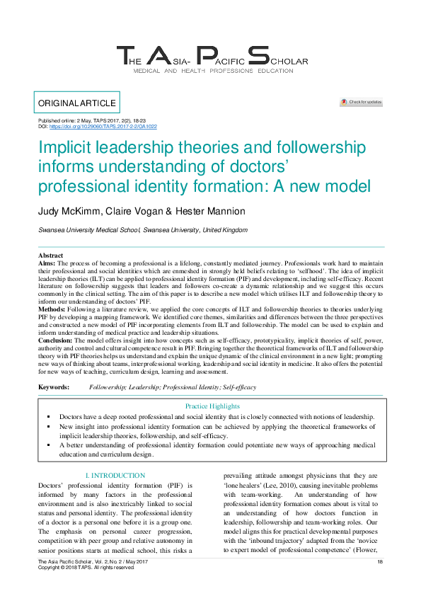 (PDF) Implicit leadership theories and followership informs ...