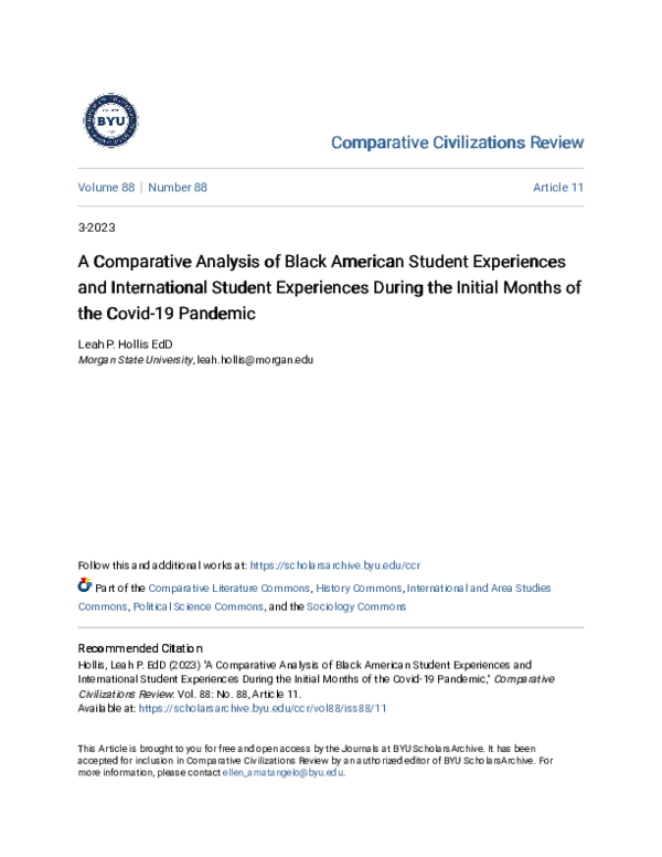 (PDF) Comparative Civilizations Review Comparative Civilizations Review