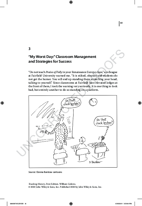 (PDF) "My Worst Day:" Classroom Management and Strategies for Success