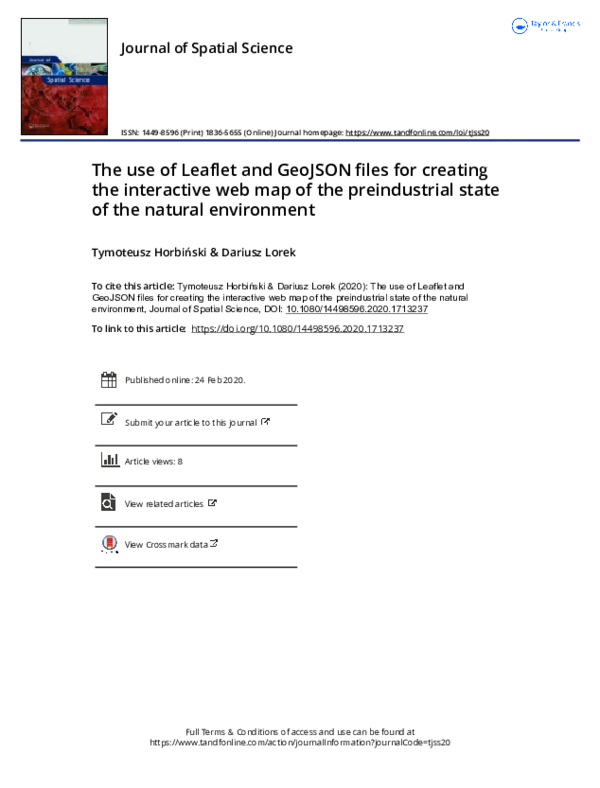 (PDF) The use of Leaflet and GeoJSON files for creating the interactive ...