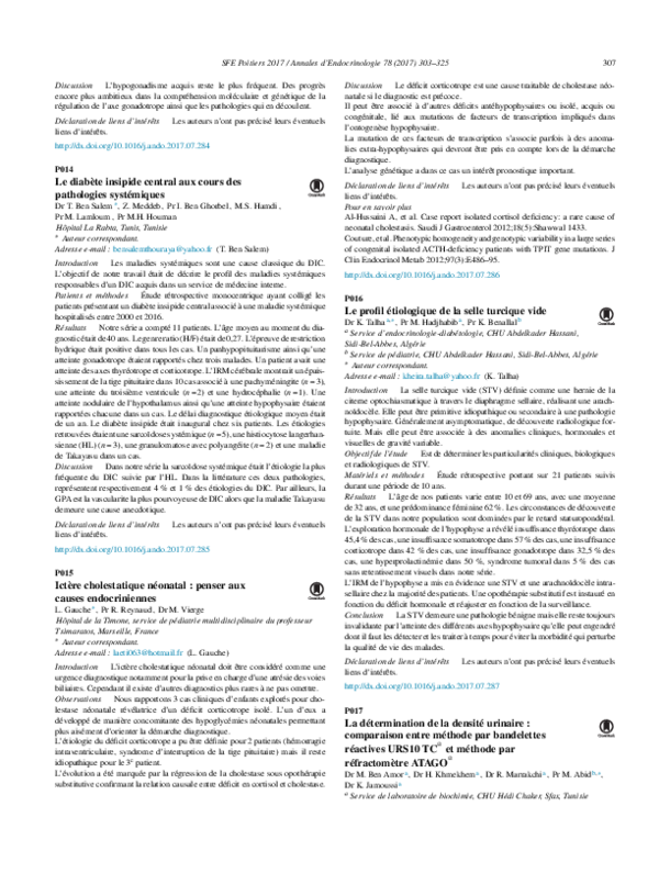 (PDF) La détermination de la densité urinaire : comparaison entre ...