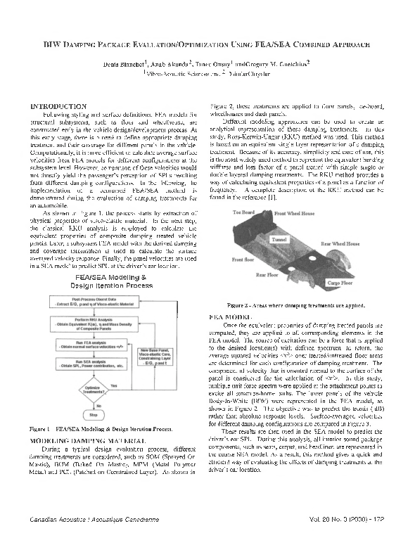 (PDF) BIW damping package evaluation/optimization using FEA/SEA ...