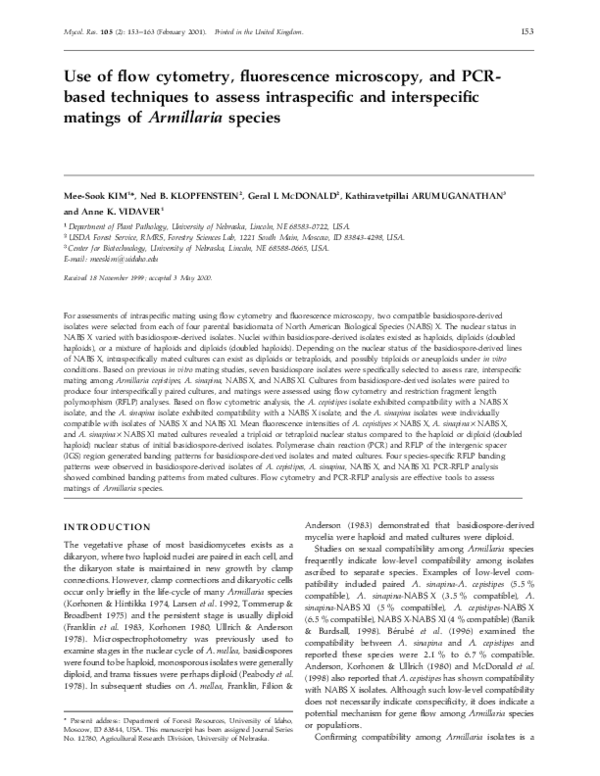 (PDF) Use of flow cytometry, fluorescence microscopy, and PCR-based ...