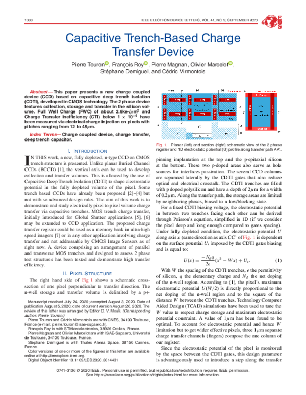 (PDF) Capacitive Trench-Based Charge Transfer Device