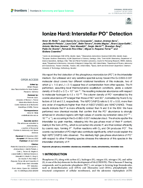 Pdf Ionize Hard Interstellar Po Detection