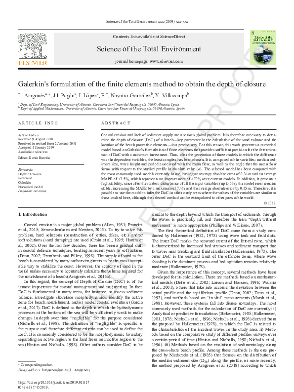 (PDF) Galerkin's formulation of the finite elements method to obtain ...