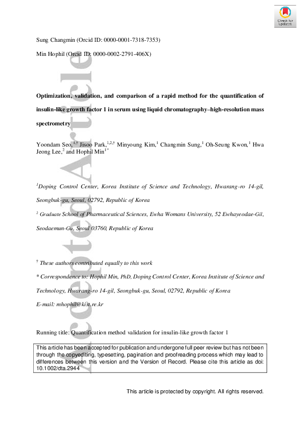 Pdf Optimization Validation And Comparison Of A Rapid Method For
