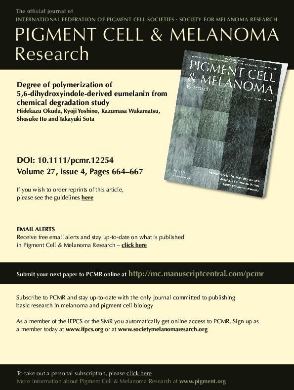 (PDF) Degree of polymerization of 5,6-dihydroxyindole-derived eumelanin ...