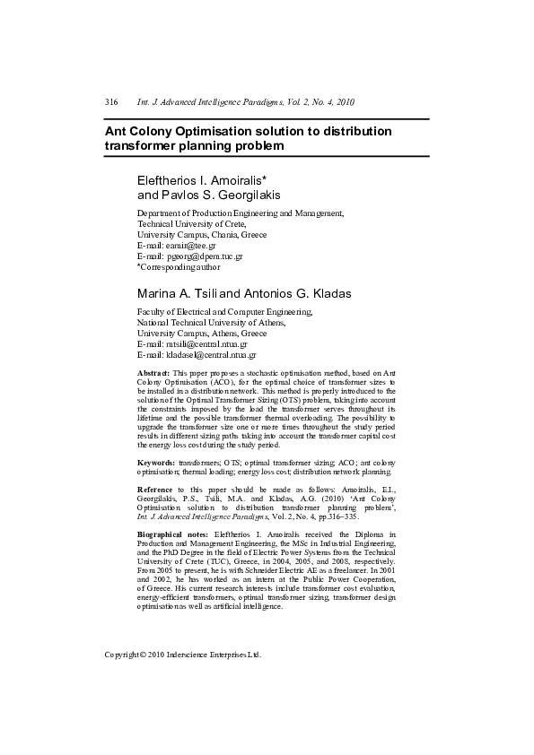 Pdf Complete Software Package For Transformer Design Optimization And