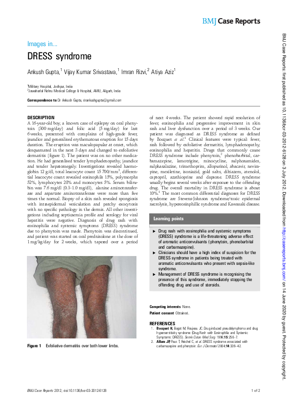 (PDF) DRESS syndrome