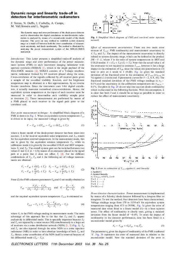(PDF) Dynamic range and linearity trade-off in detectors for interferometric radiometers ...
