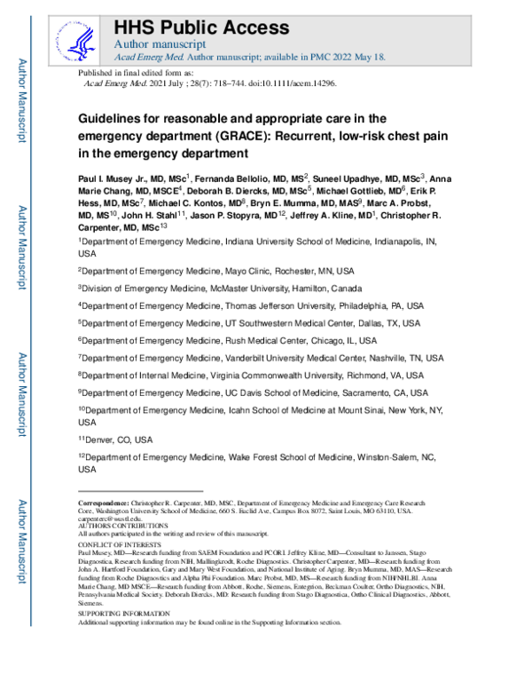 (PDF) Guidelines for reasonable and appropriate care in the emergency ...