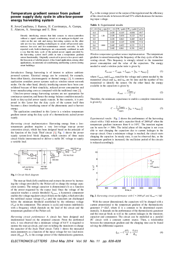 (PDF) Temperature gradient sensor from pulsed power supply duty cycle in ultra-low-power energy ...