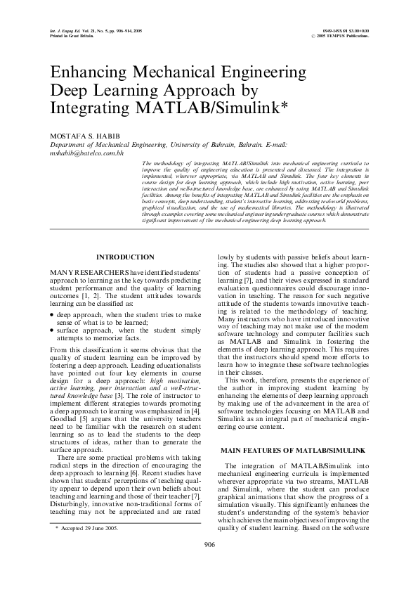(PDF) Enhancing Mechanical Engineering Deep Learning Approach by ... (PDF) Enhancing Mechanical Engineering Deep Learning Approach by ...