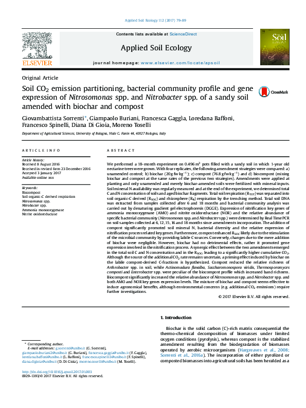 (PDF) Soil CO 2 emission partitioning, bacterial community profile and ...