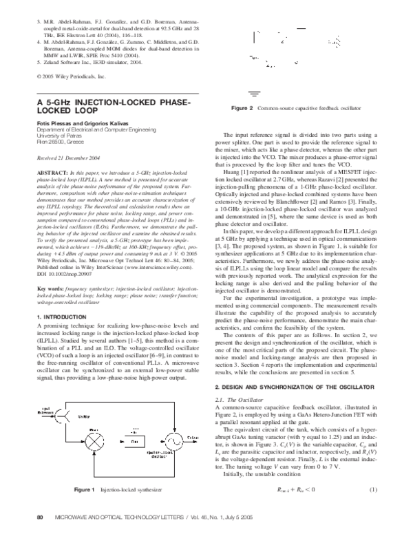 (PDF) A 5-GHz injection-locked phase-locked loop