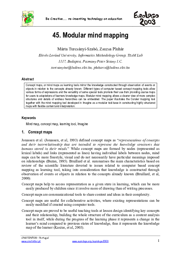 (PDF) 45. Modular mind mapping
