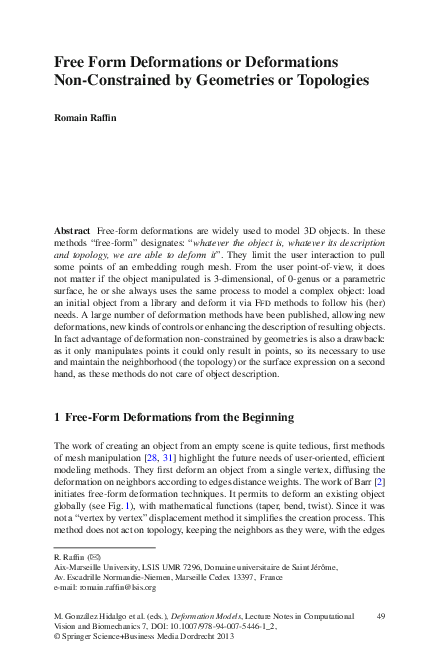 (PDF) Deformation Models