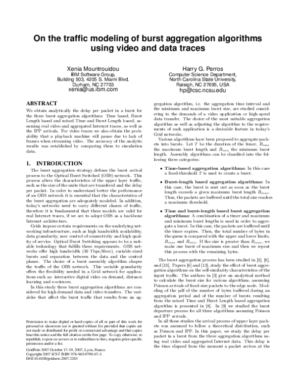(PDF) On the traffic modeling of burst aggregation algorithms using ...