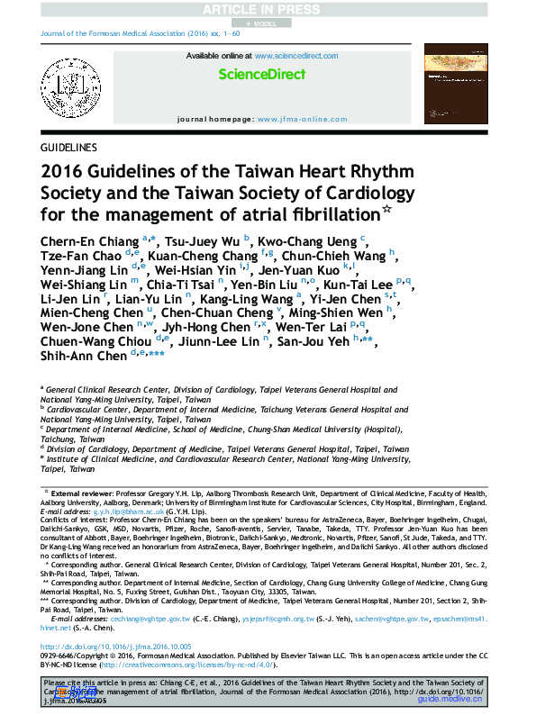 (PDF) 2016 Guidelines of the Taiwan Heart Rhythm Society and the Taiwan ...