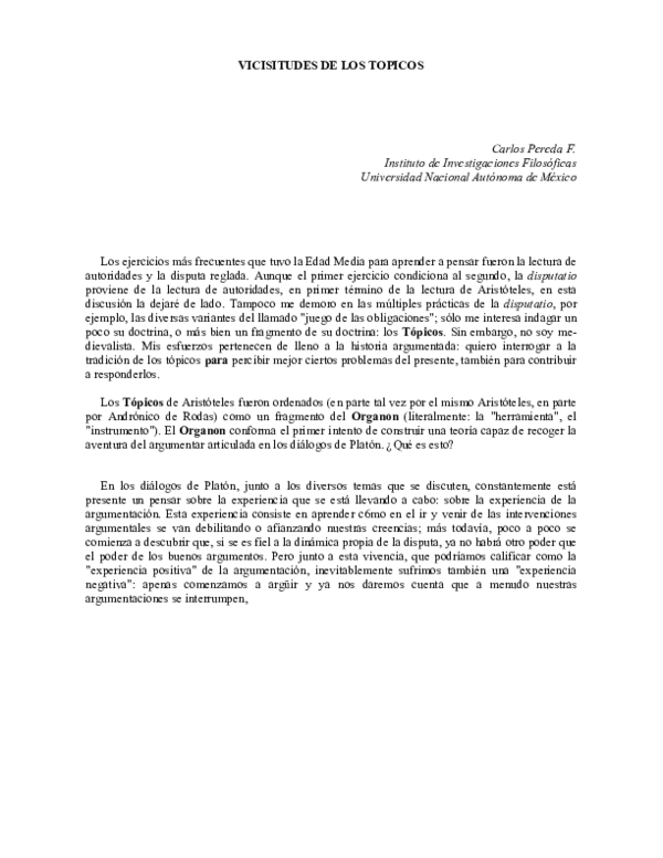 (PDF) Vicisitudes de los Tópicos