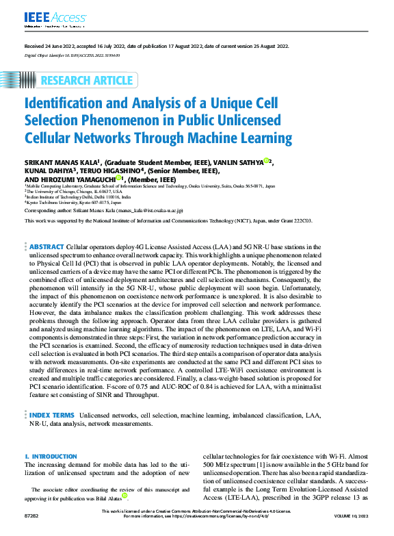 (PDF) Identification and Analysis of a Unique Cell Selection Phenomenon in Public Unlicensed ...
