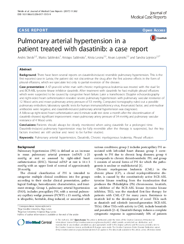 (PDF) Pulmonary arterial hypertension in patient treated for multiple sclerosis with 4-aminopyridine