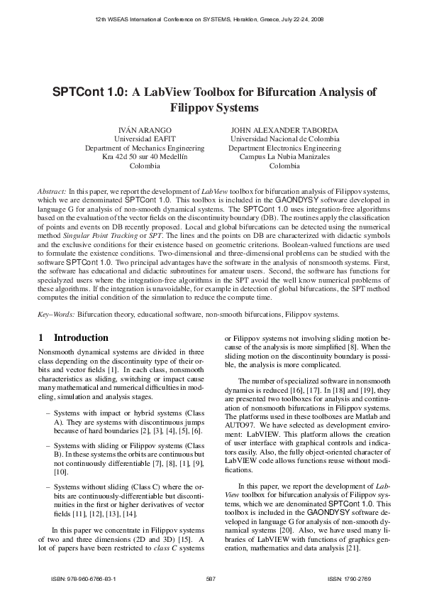 (PDF) SPTCont 1. 0: A Lab View Toolbox for Bifurcation Analysis of ...