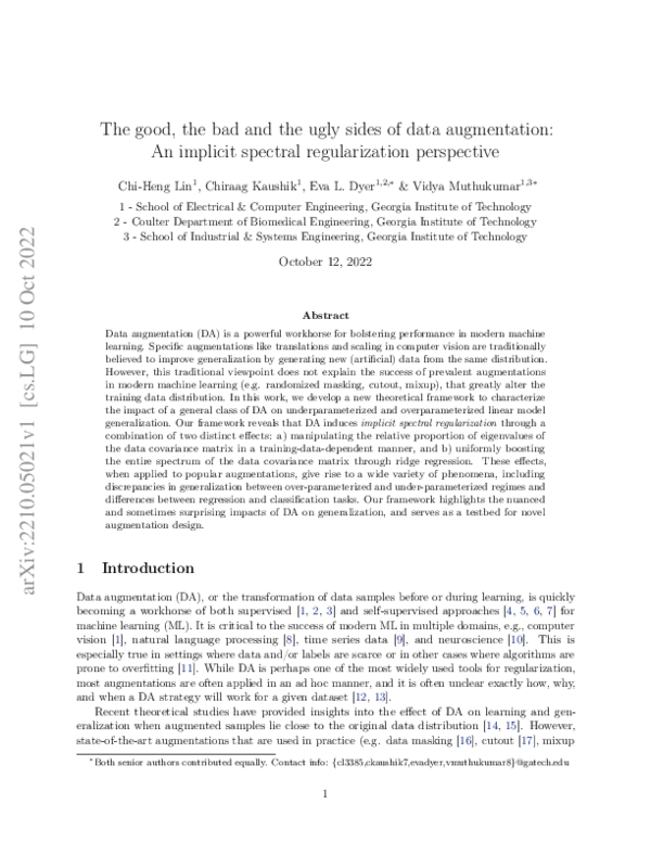 (PDF) The good, the bad and the ugly sides of data augmentation: An implicit spectral ...