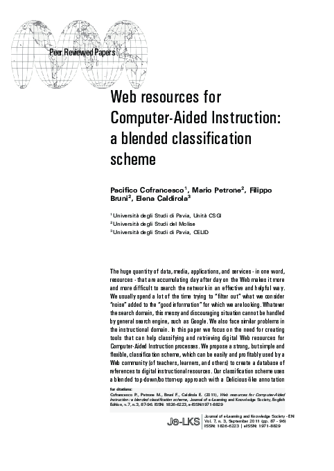 (PDF) Web resources for Computer-Aided Instruction: a blended ...
