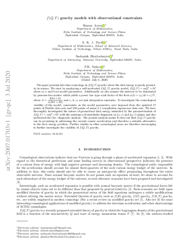 (PDF) f(Q,T) gravity models with observational constraints