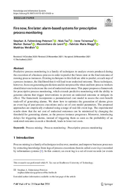 (PDF) Fire now, fire later: alarm-based systems for prescriptive ...