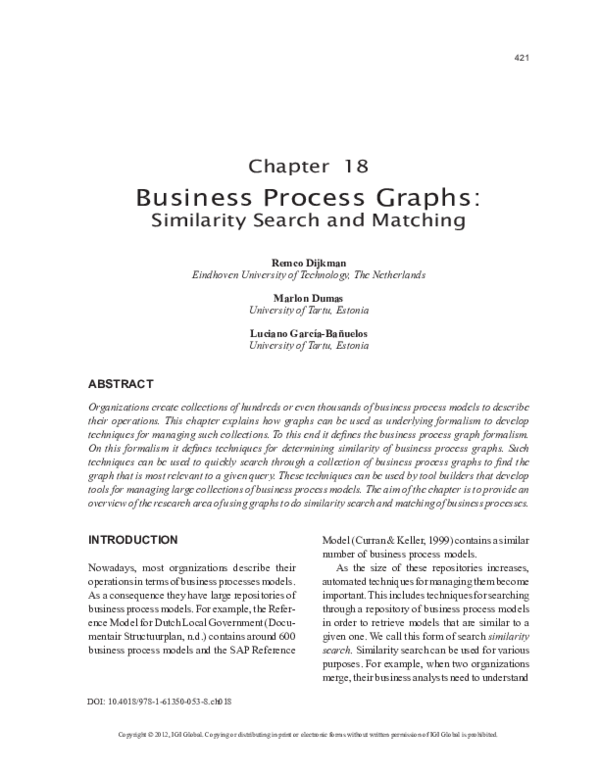 (PDF) Business Process Graphs