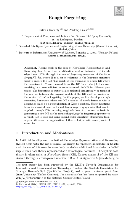 (PDF) Rough Forgetting