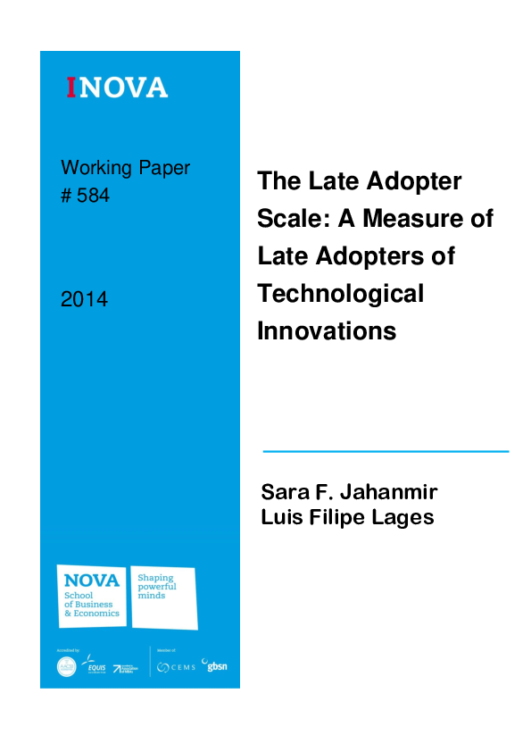 (PDF) The late-adopter scale: A measure of late adopters of ...