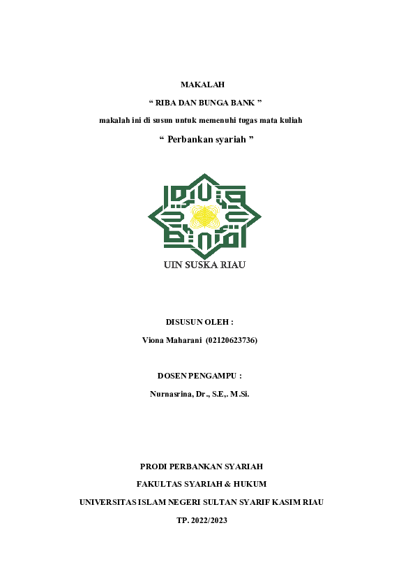 (DOC) makalah riba