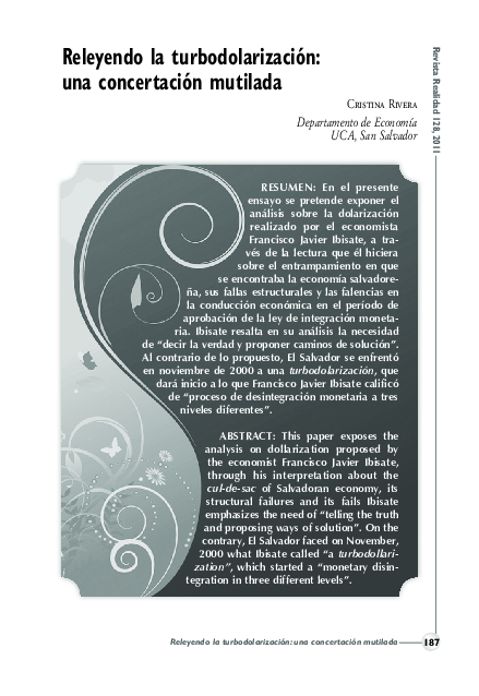 (PDF) Releyendo la turbodolarización: una concertación mutilada