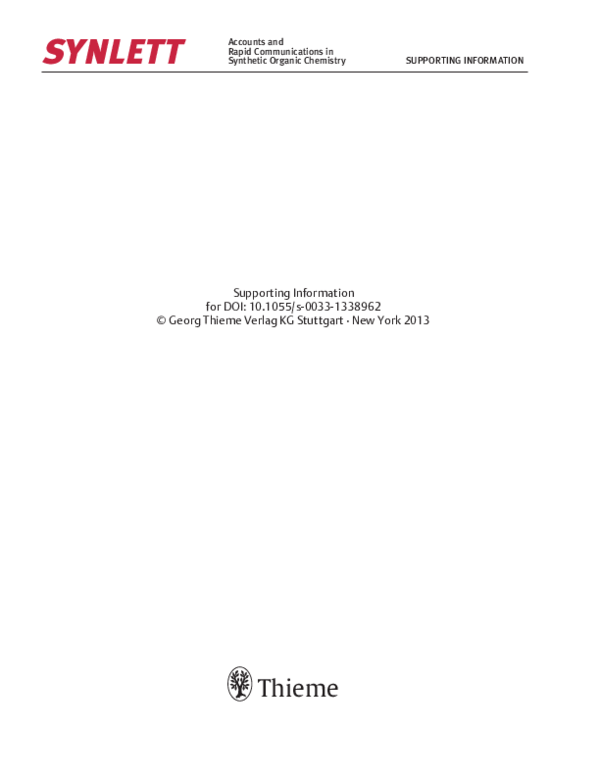 (PDF) Weinreb Amide Based Building Block for Convenient Access to Vinyl ...