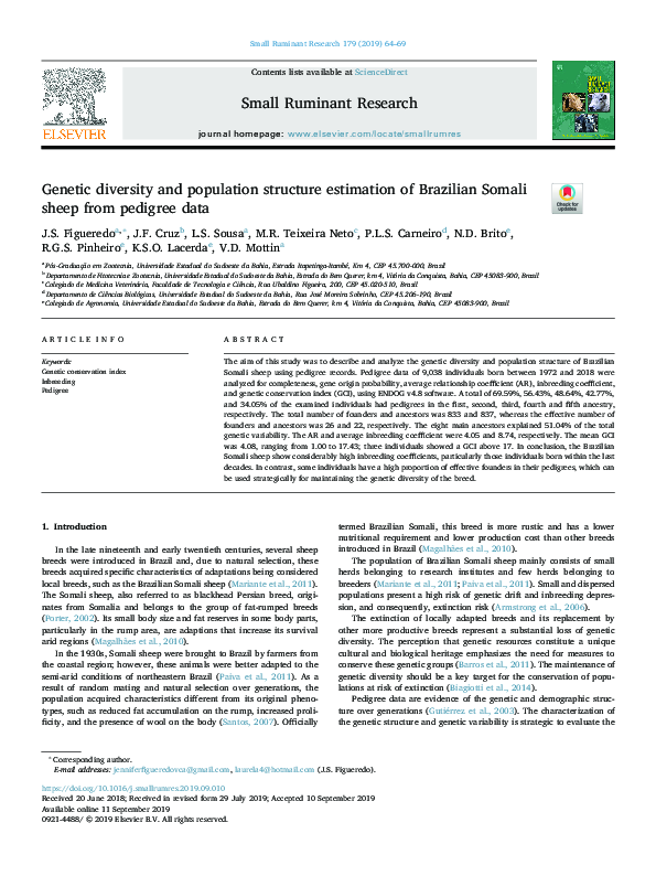(PDF) Genetic diversity and population structure estimation of ...