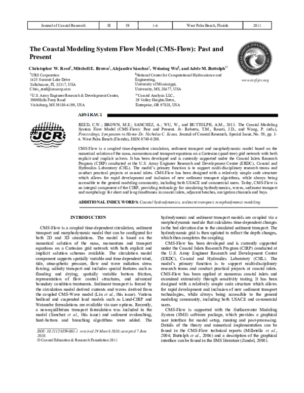 (PDF) The Coastal Modeling System Flow Model (CMS-Flow): Past and Present