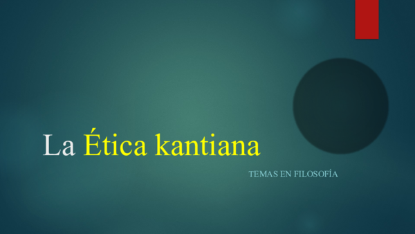 (PPT) La ética kantiana