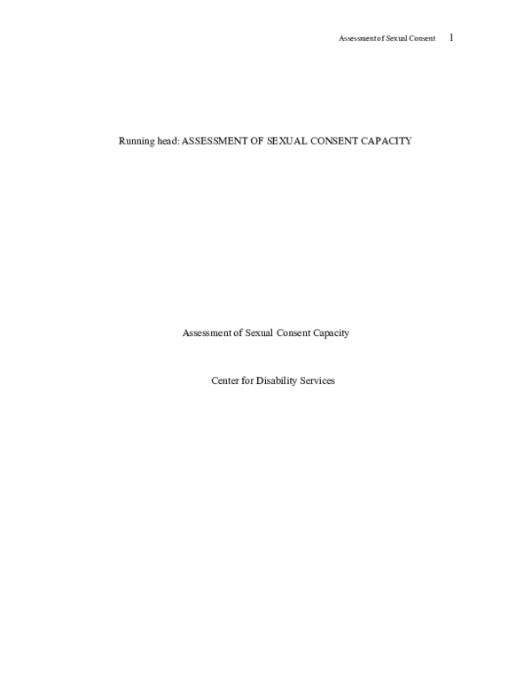 (DOC) Assessment of Sexual Consent Capacity | Martin Lyden - Academia.edu
