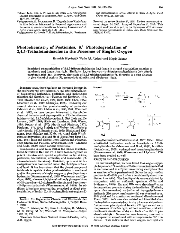 (PDF) Photochemistry of pesticides. 8. Photodegradation of 2,4,5 ...