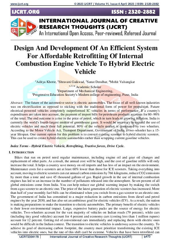 (PDF) Design And Development Of An Efficient System For Affordable Retrofitting Of Internal ...