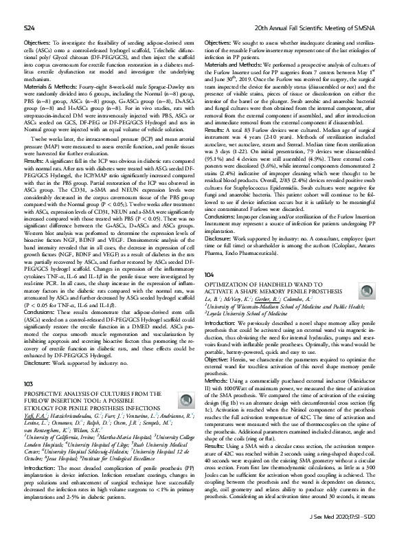 (PDF) 103 Prospective Analysis of Cultures from the Furlow Insertion ...