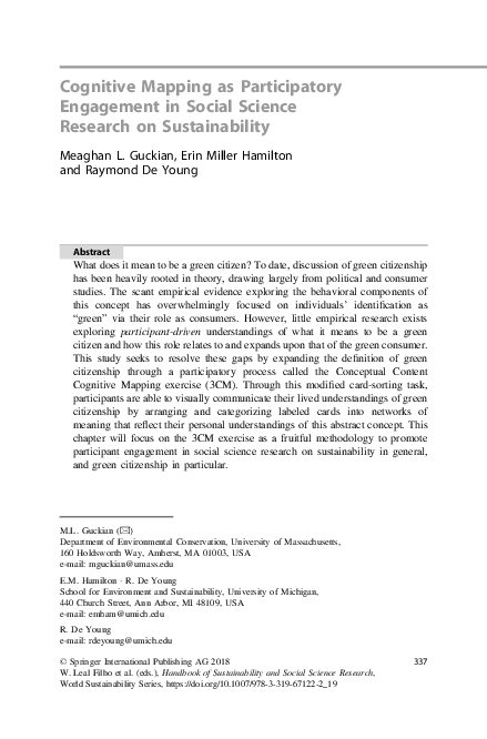 (PDF) Cognitive Mapping as Participatory Engagement in Social Science ...
