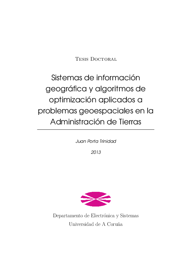 (PDF) Sistemas de información geográfica y algoritmos de optimización aplicados a problemas ...