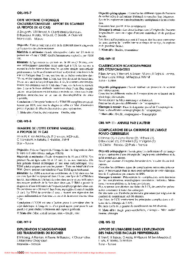 (PDF) ORL-WP-9 Exploration scanographique des traumatismes du rocher