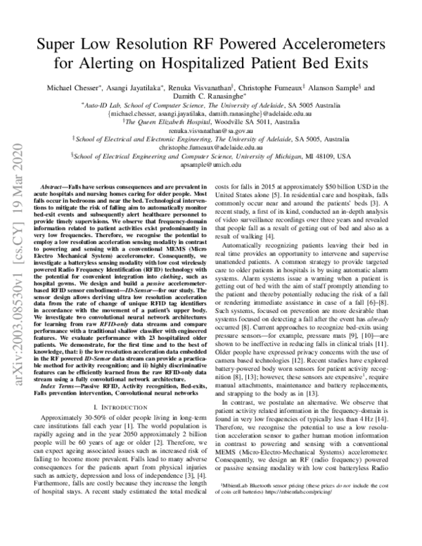 (PDF) Super Low Resolution RF Powered Accelerometers for Alerting on ...