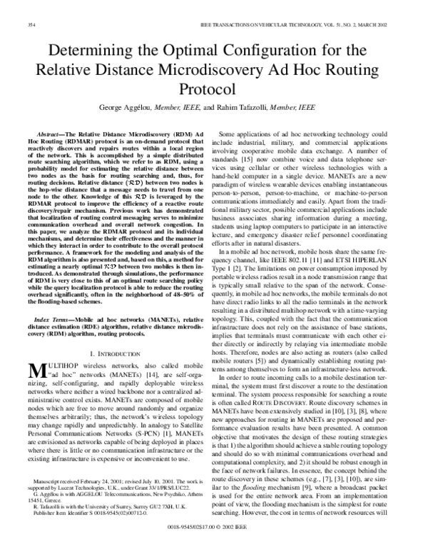 (PDF) Determining the optimal configuration for the relative distance microdiscovery ad hoc ...